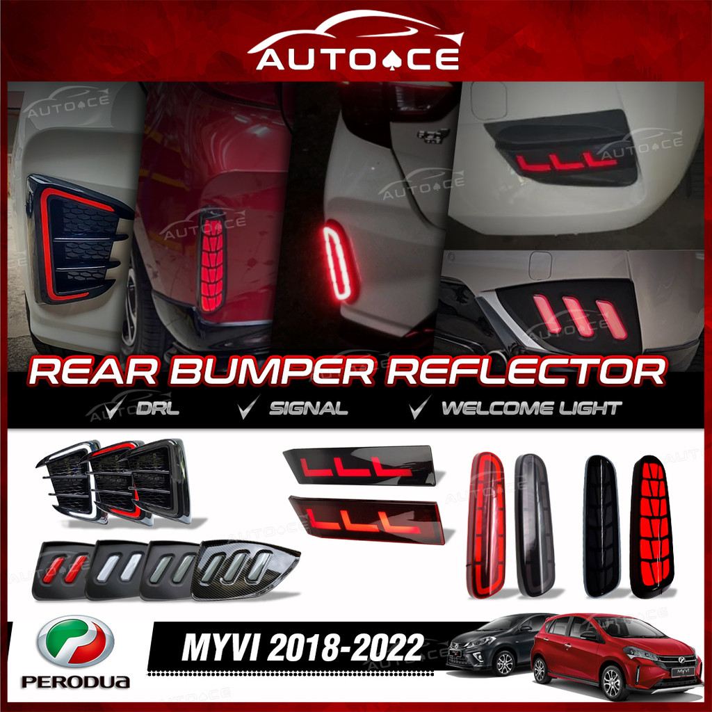 Perodua Myvi GEN3 G3 2018-2022 Facelift (LED Rear Bumper Reflector LED ...