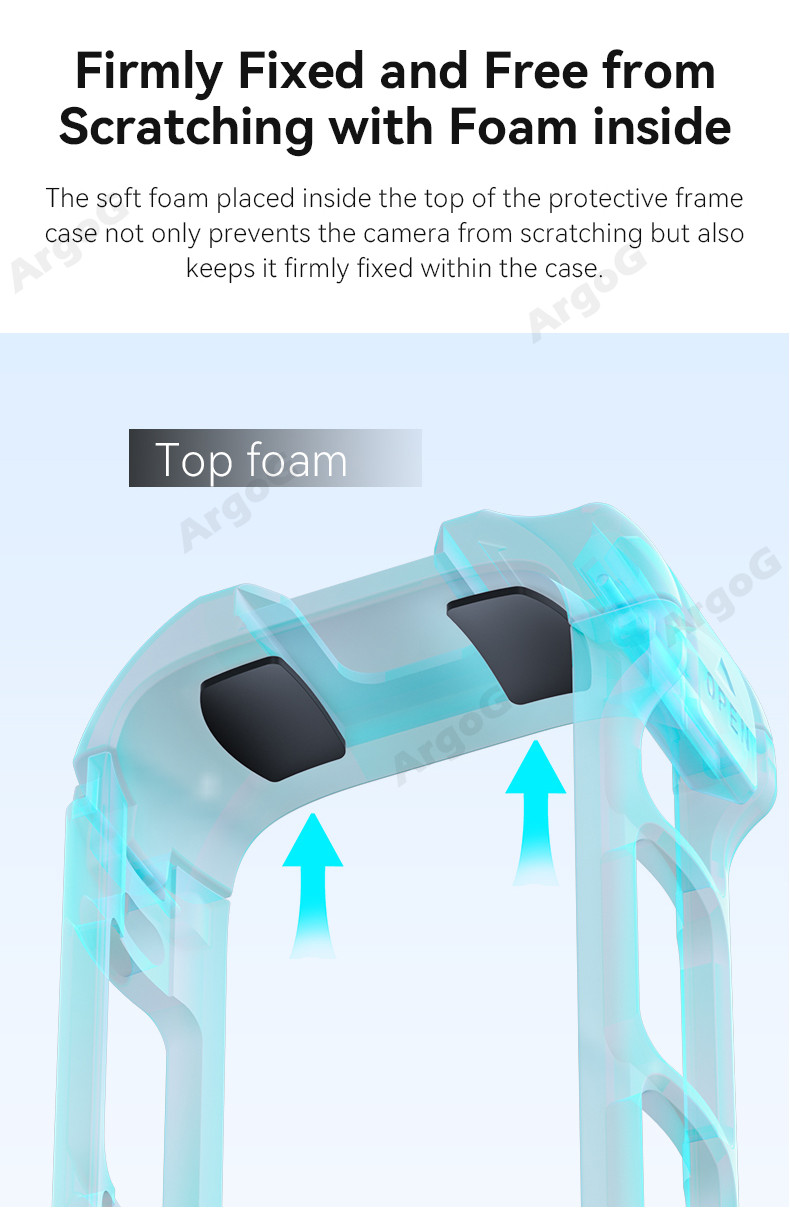aMagisn Plastic Frame Cage for Insta360 X4 With Quick Release Mount ...