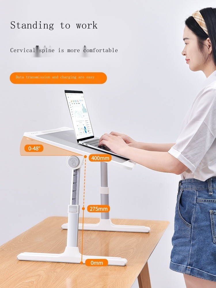 Standing workbench mobile computer desk adjustable lift standing office ...