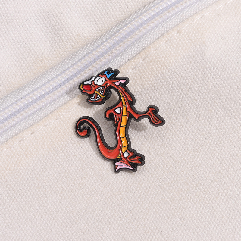 Creative Wish Dragon Shiny Pin Brooch Cartoon Movie Badges Broochce ...