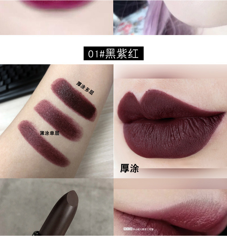 LIPHOP Gothic Matte Lipstick Halloween Makeup | Shopee Malaysia