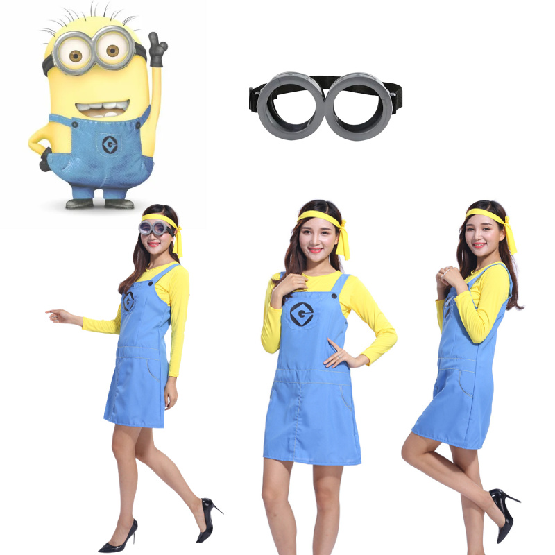 Stylish Fun And Yellow Minion Costume For Female Adults Ideal ...