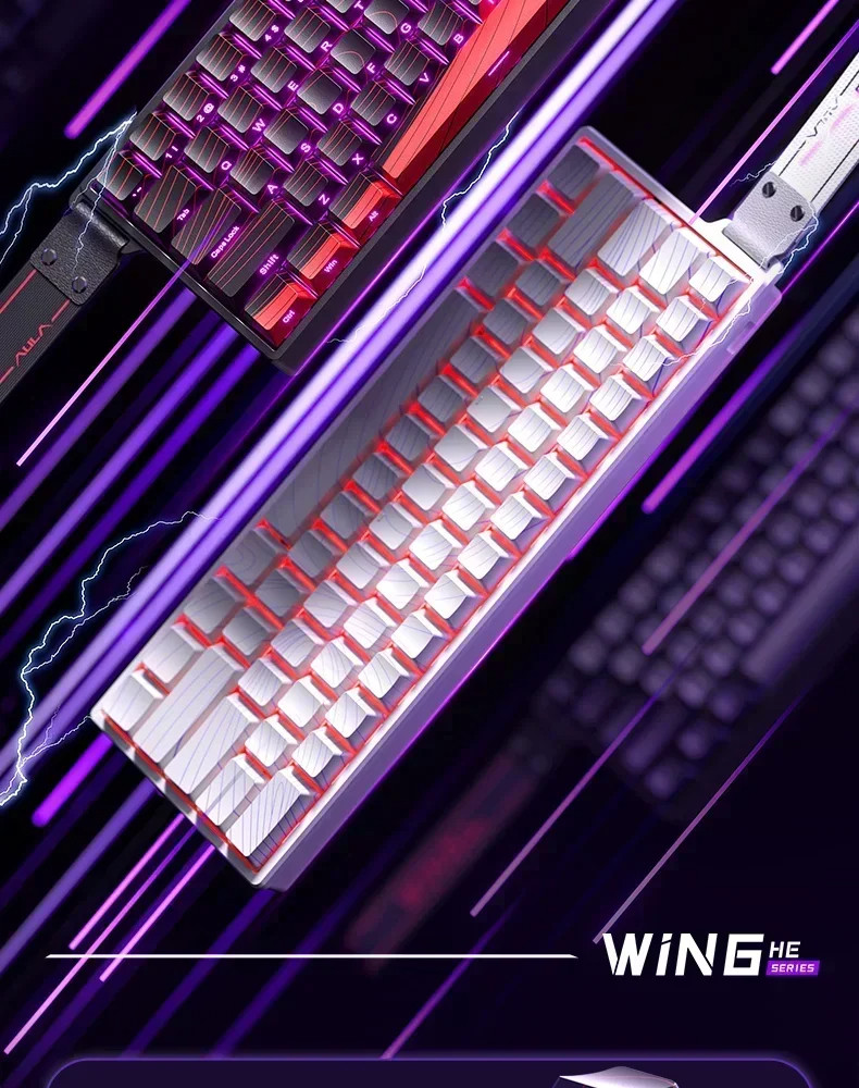 AULA Win60 Win68 He Magnetic Switch Keyboard Adjustable Actuation ...