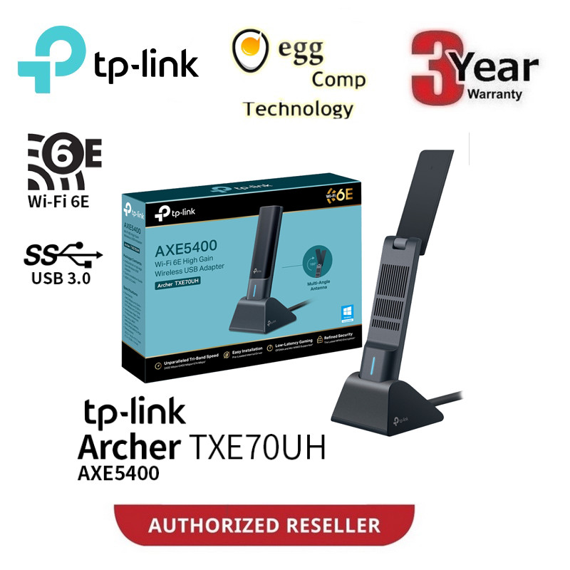 TP LINK ARCHER TXE70UH AXE5400 WI FI 6E HIGH GAIN WIRELESS USB ADAPTER | Shopee Malaysia