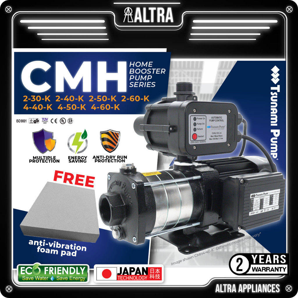 Tsunami Pump - Pam Air Rumah Auto / Auto Home Water Pump / Pam ...