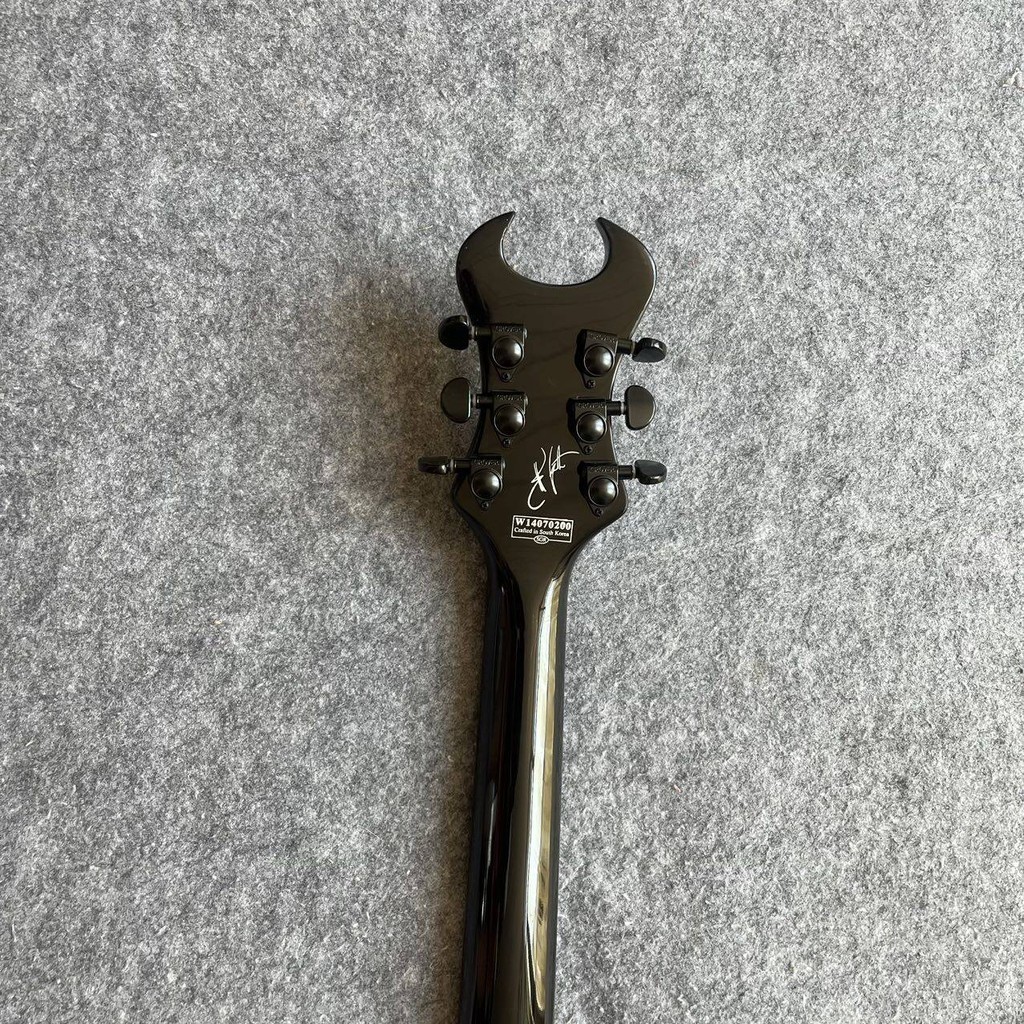 Schecter Black White Stripes 24 Frets Electric Guitar Skeleton Inlay ...