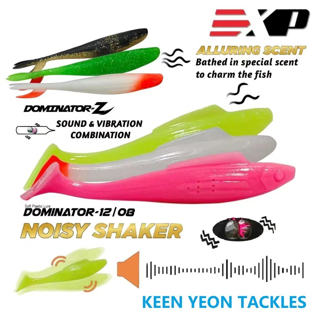 EXP DOMINATOR-Z/ DOMINATOR DIVER NOISY SHAKER SOFT PLASTIC | Shopee ...