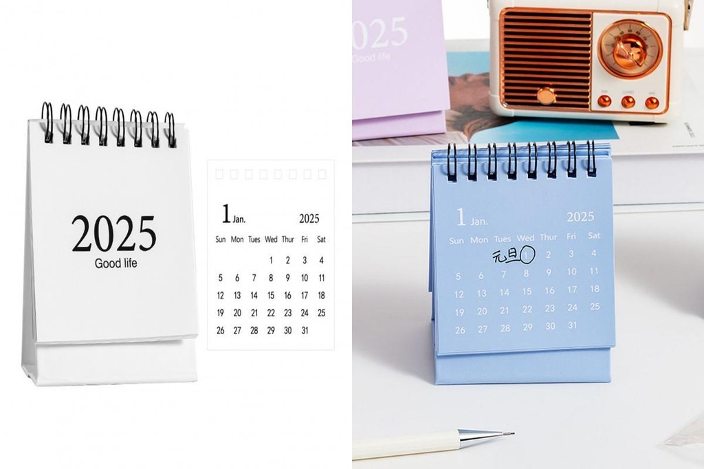 NTA Business Trip Planner Triangular Folding Desk Calendar 2025 Desk ...