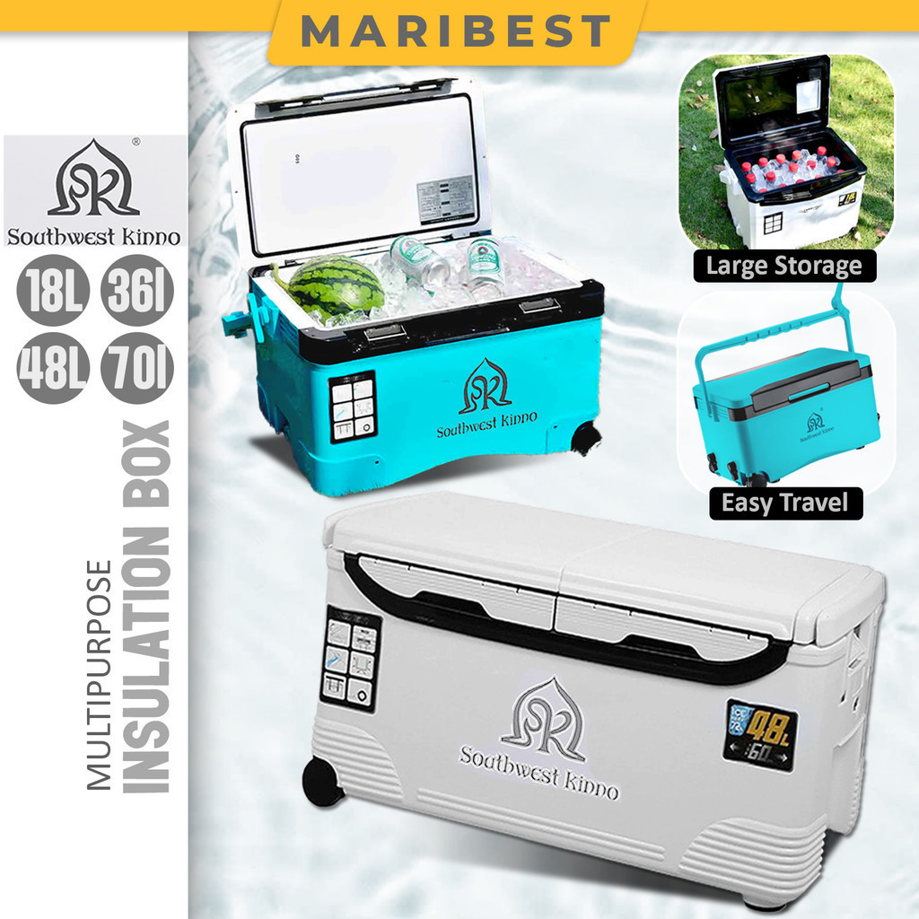 Southwest Kinno Cooler Box Camping ice Box Bekas Ais Batu Fishing ...