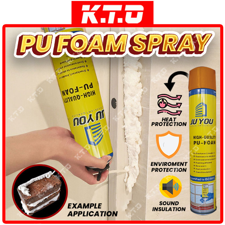 750ml PU Foam Polyurethane Foam Spray General Purpose Fill Crack And Joint Spray / Busa ...