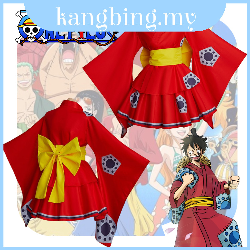 One Piece Cosplay Costume For Men Luffy Zoro And Law Characters Kimono ...