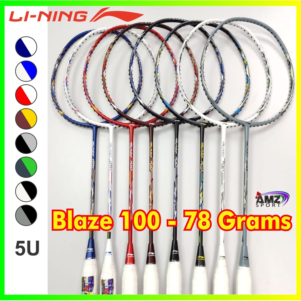 LI-NING Blaze 100 Badminton Rackets (5U) 78G | Shopee Malaysia