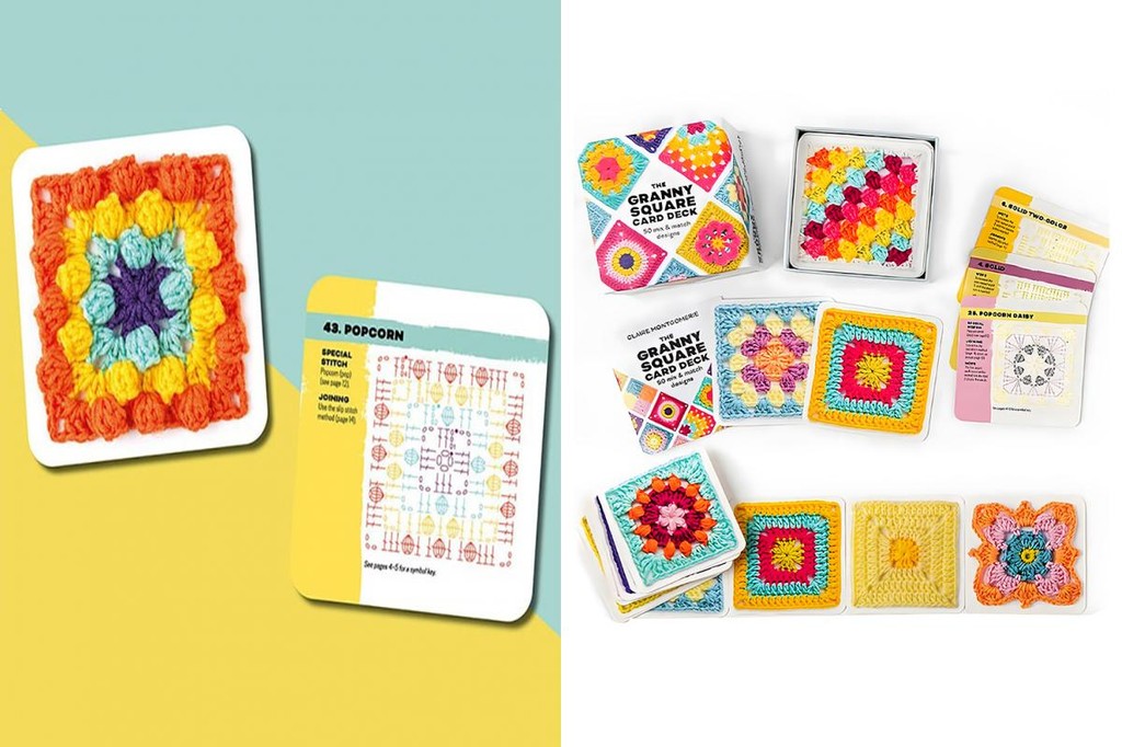 RC~ Granny Square Card Set Crochet Pattern Cards Kit Diy Crochet ...