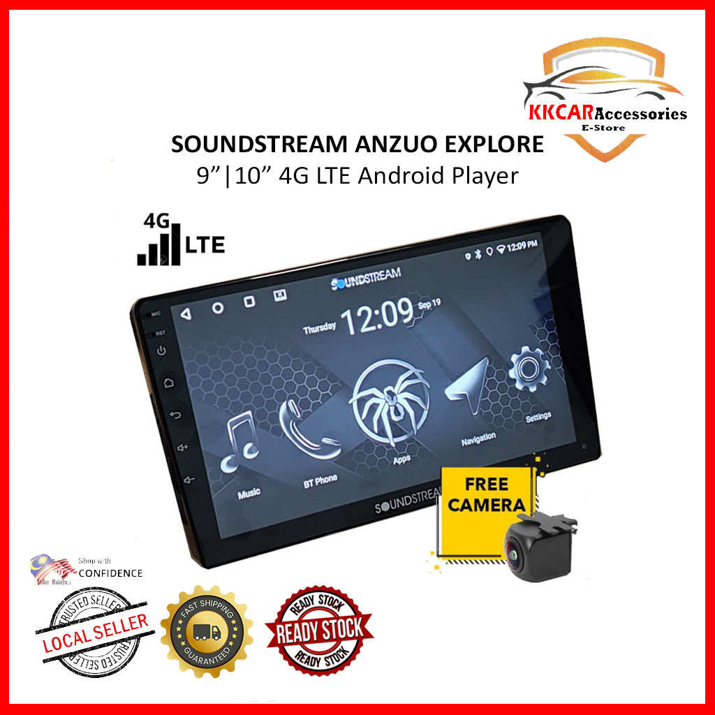 Soundstream Anzuo Explore 4+64gb Android Player with Carplay Airplay ...