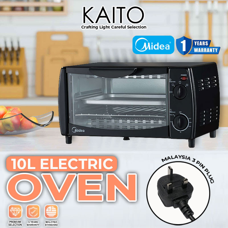 Midea Electric Mini Oven 10L MEO-10BDW 1000W Toaster Fast Reheat ...