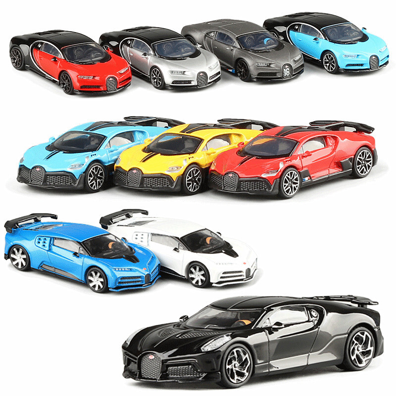 1/64 Bugatti La Voiture Noire Chiron Centodieci DIVO EB110 JKM Die ...