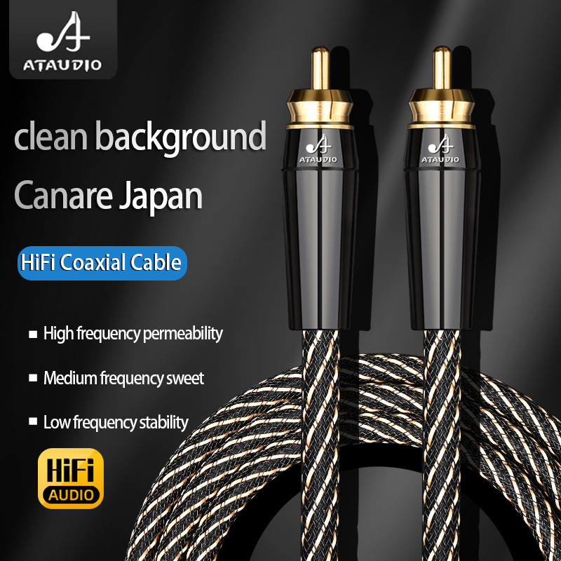 HiFi RCA Coaxial Audio Cable Hi-End Rca to Rca Male SPDIF Digital ...