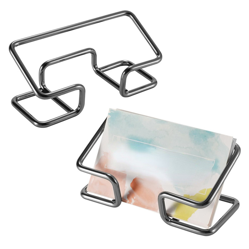 Creative Hollow Metal Business Card Holder Desktop Card Display Rack ...