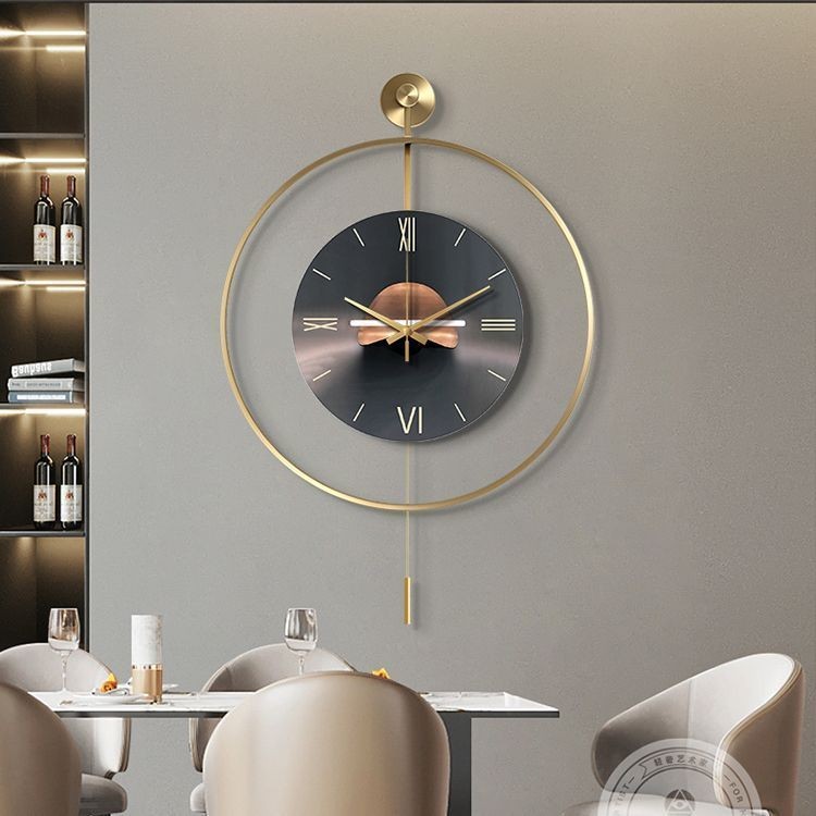 Modern Luxury Wall Clock For Living Room Home Decoration Nordic Silent ...