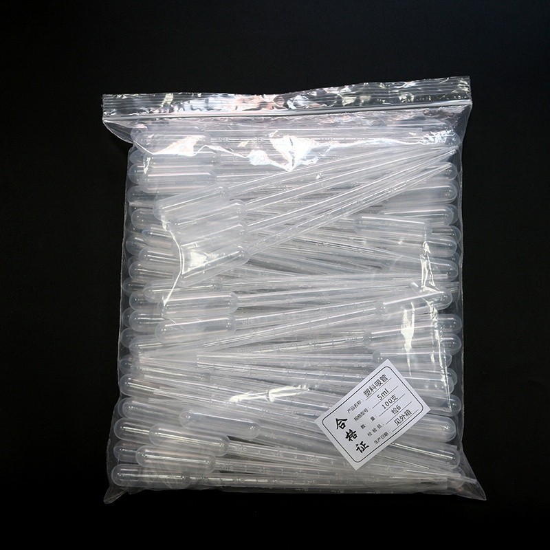 100PCS 0.2 /0.5 /1 /2 /3 /5 /10ML Laboratory Pipette Plastic Disposable ...
