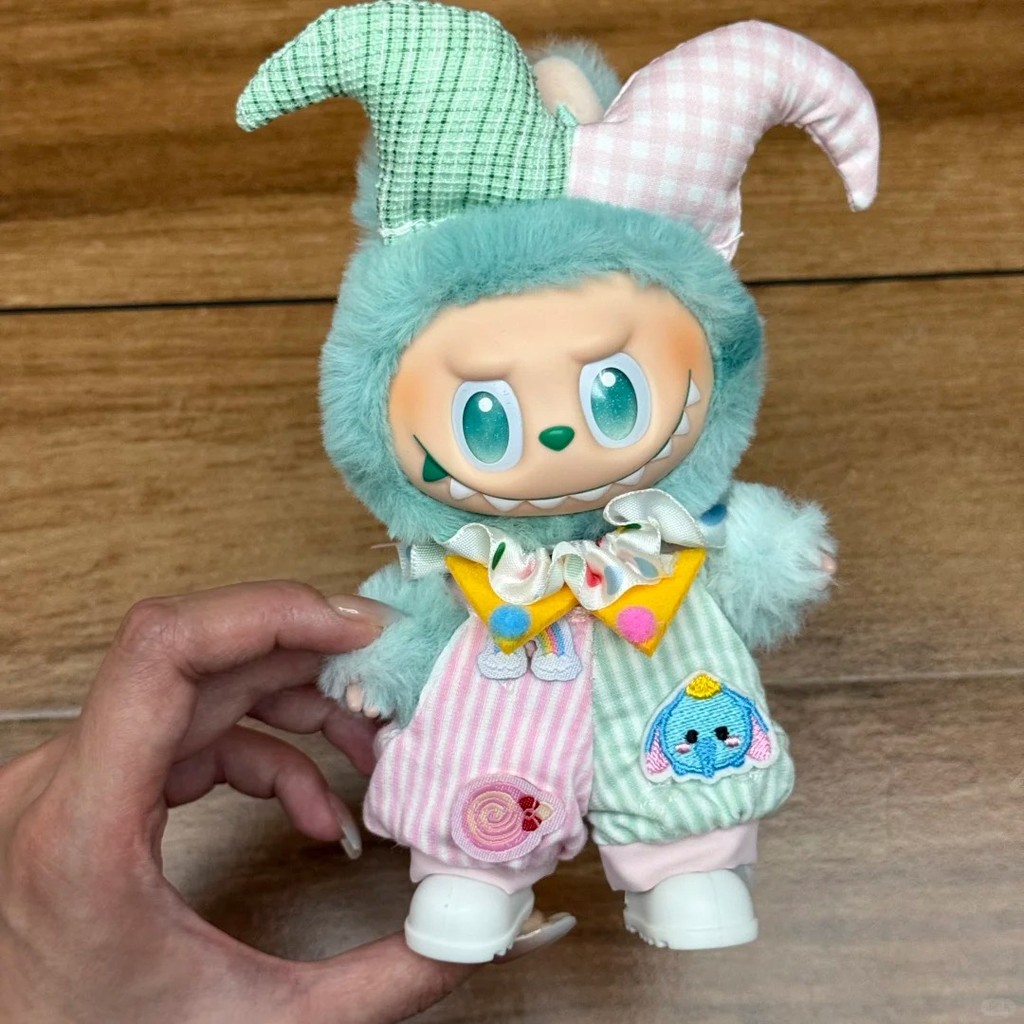 (No dolls) For labubu Big Into Energy Series clothes labubu clown suit ...