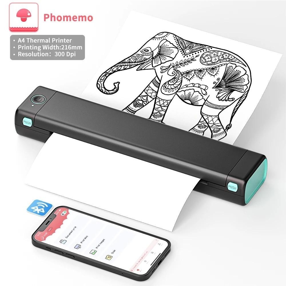 Phomemo M08F Tattoo Printer A4 Paper Printer Thermal Transfer Template ...