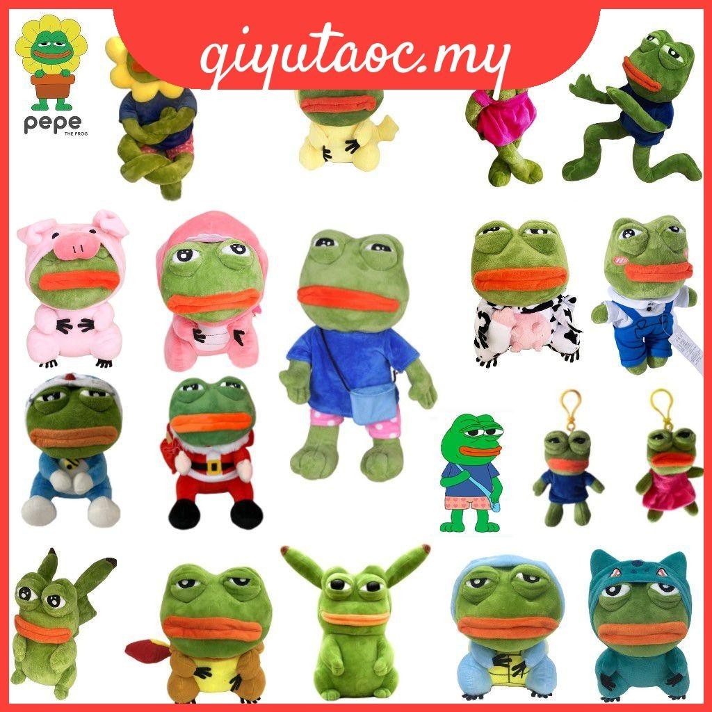 Pepe Frog Plush Toy Sad Frog Series Stuffed Doll Pokemon Pikachu ...