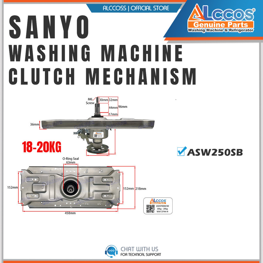 ASW250SB - SANYO WASHING MACHINE CLUTCH MECHANISM | Shopee Malaysia