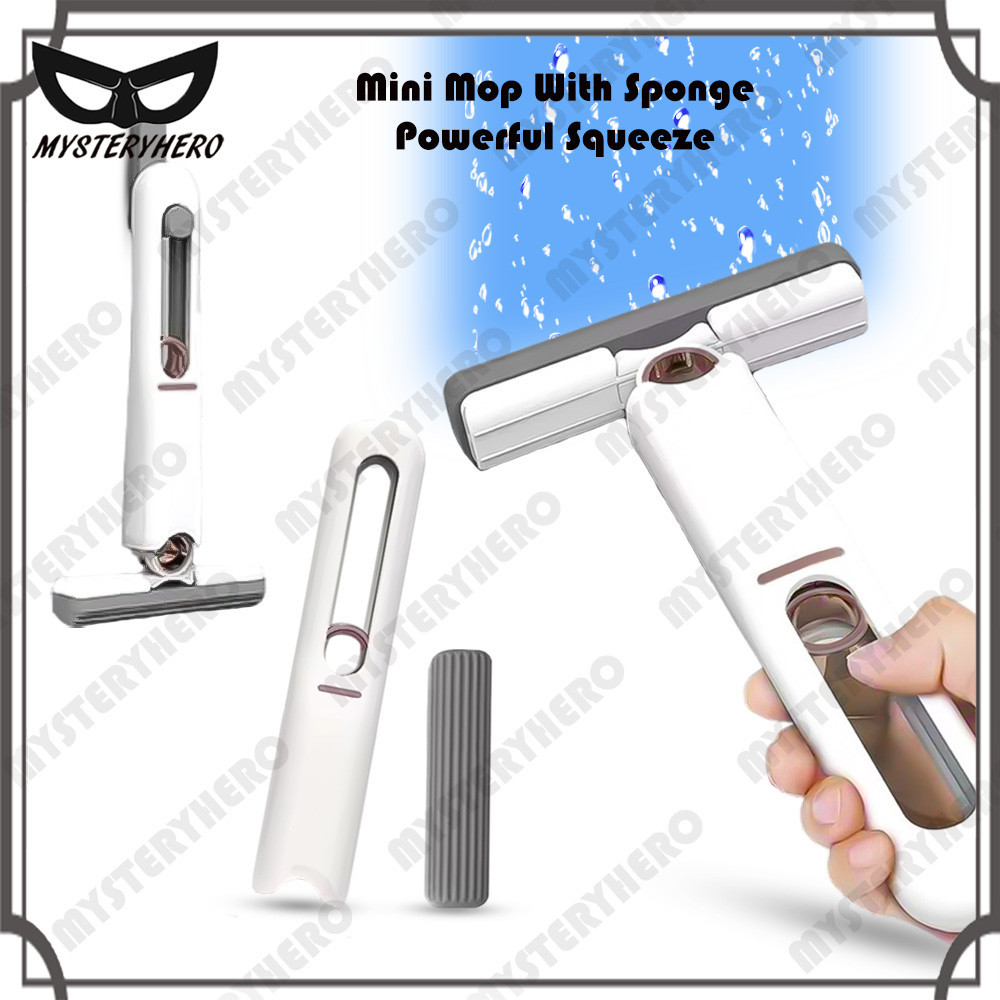 Mystery Mini Mop Powerful Squeeze Mini Mop Folding Home Cleaning Mops ...