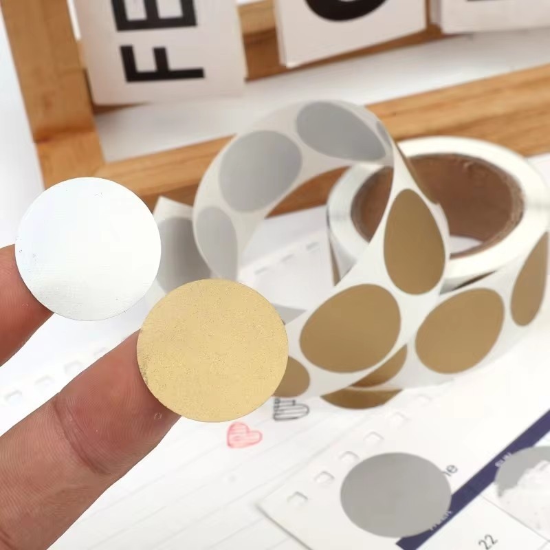 600/300Pcs Golden Scratch Off Stickers - Labels Stationery - DIY ...