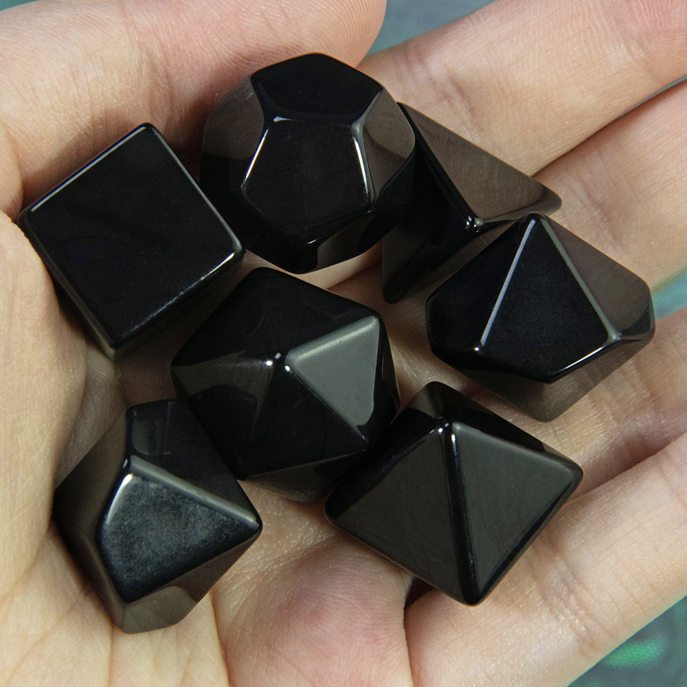 Blank Multi-sided Dice Set 7pcs D4 D6 D8 D10 D00 D12 D20 for Table Game ...