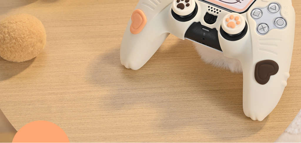 Geekshare Calico Cat Silicone PS5 Controller Anti-slip Protective Case ...
