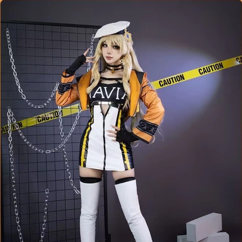 Genshin Impact COS Server Navia Racing Suit Cosplay Costumes Same ...