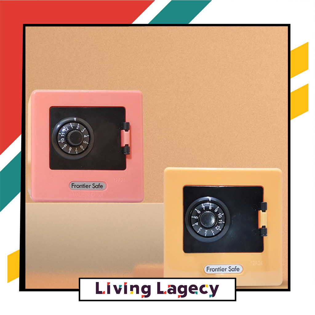 LIVING LAGECY Saving Cashbox Password Piggy Bank Storage Box Kids Coin ...