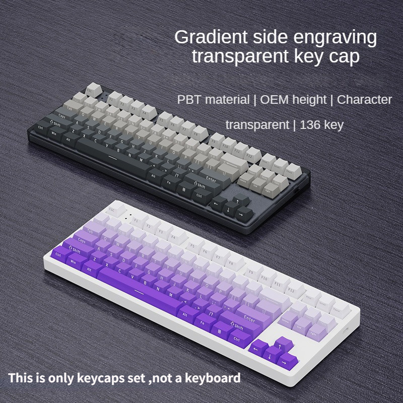 Dark Aroma Purple Dusty White Gray Gradient Side Engraved Characters ...