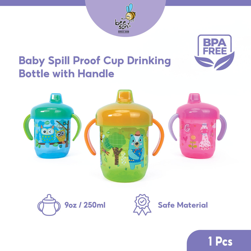 Beeson 250ml Botol Air Budak Cawan / Anti-Spill Baby Easy Sip Spout Cup ...