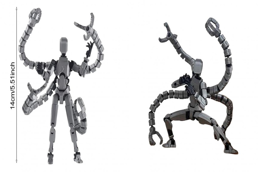 someryer| Movable Robot Model Flexible Robot Action Figure with Long ...