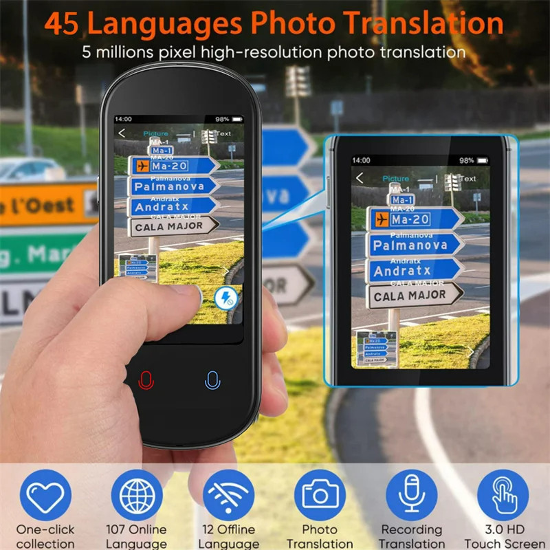 Z2 Translator Smart Translator Translate 138 Languages Travel Real Time ...