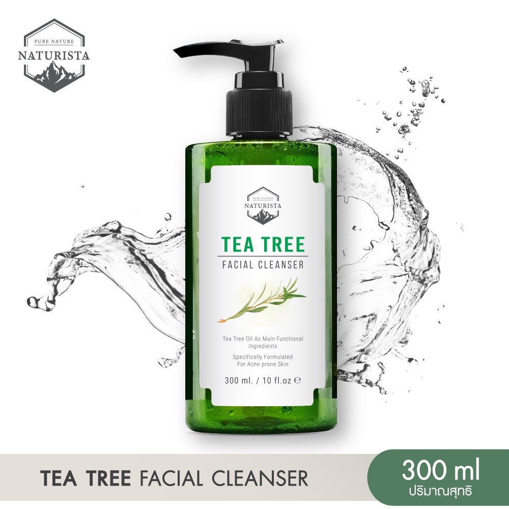 Naturista Tea Tree Facial Cleansing Gel, pH Balance 5.5, gentle formula ...