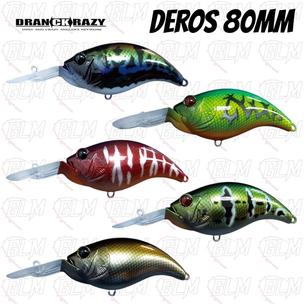 DRANCKRAZY DEROS 3 80MM / 25G DEEP DIVING FISHING LURE | Shopee Malaysia