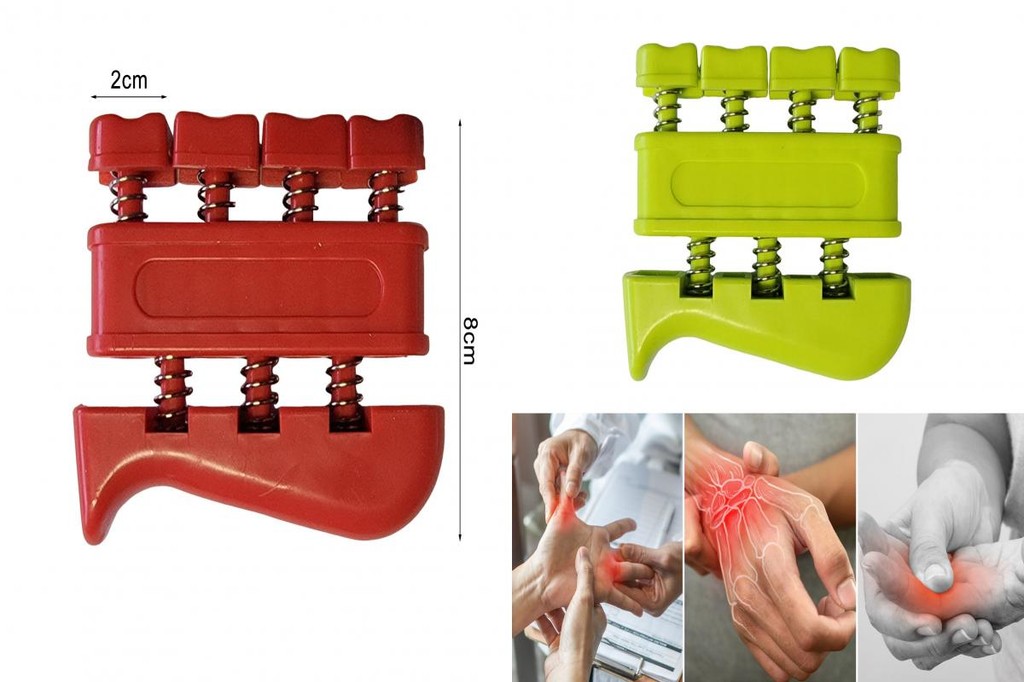 Spring-loaded Hand Gripper Finger Strengthener Portable Grip Strength ...