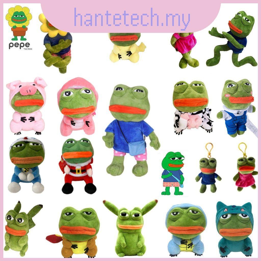 Pepe Frog Plush Toy Sad Frog Series Stuffed Doll Pokemon Pikachu ...
