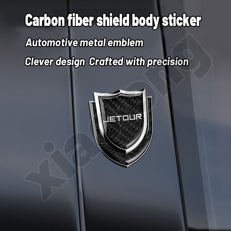High quality Car Logo Emblem Badge Chrome Sticker 3D Metal Carbon Fiber ...