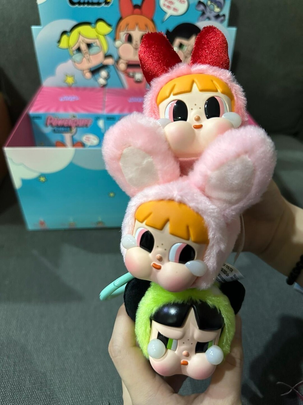 Pop Mart Crying Baby Keychain The Powerpuff Girls Serise Key Pendant ...