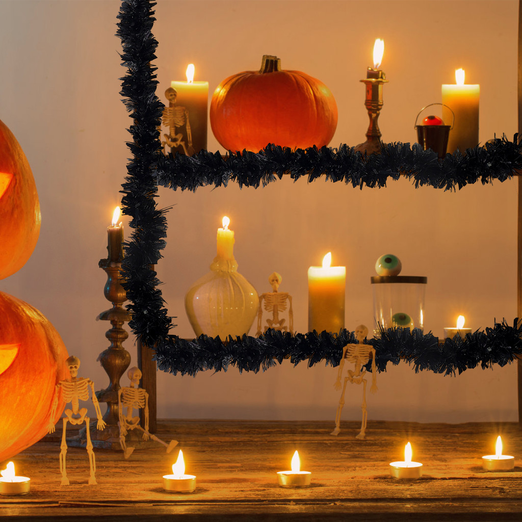 Creative Pumpkin Ghost Pulling Hanging Strips - Halloween Black Strips ...