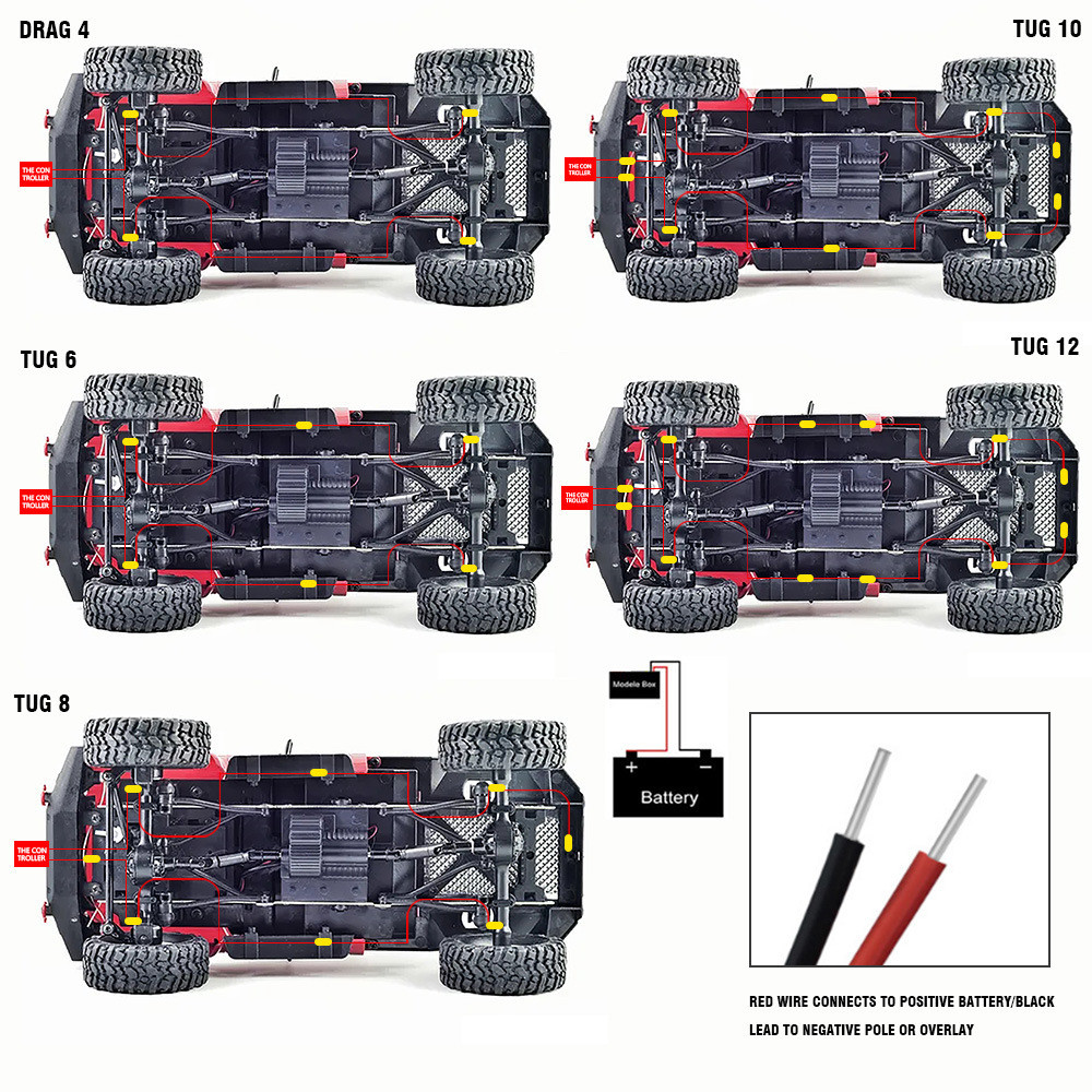 Car 3D Colorful Off-Road Chassis Light 36LED Chassis Modified Light ...