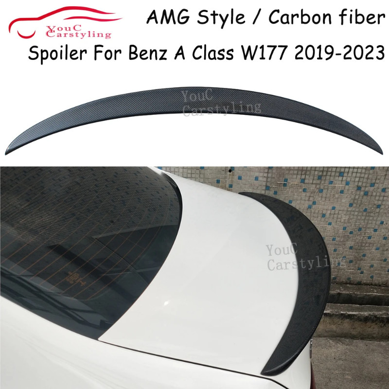 W177 AMG Style Real Carbon Fiber Rear Spoiler Wing for Mercedes New A ...