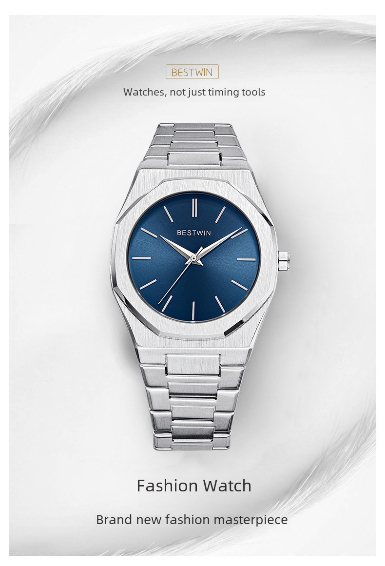 Bestwin Men's Watch Waterproof Original G-Quartz Stainless Steel Men's ...