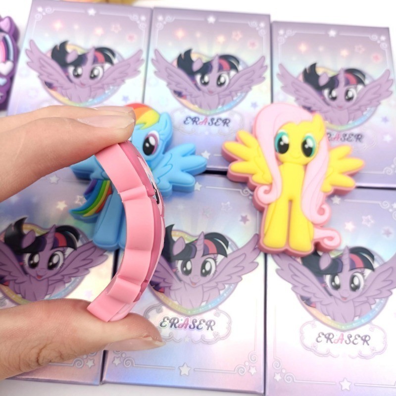1pcs My Little Pony Image Cartoon Stereoscopic Design Blind Box Eraser ...