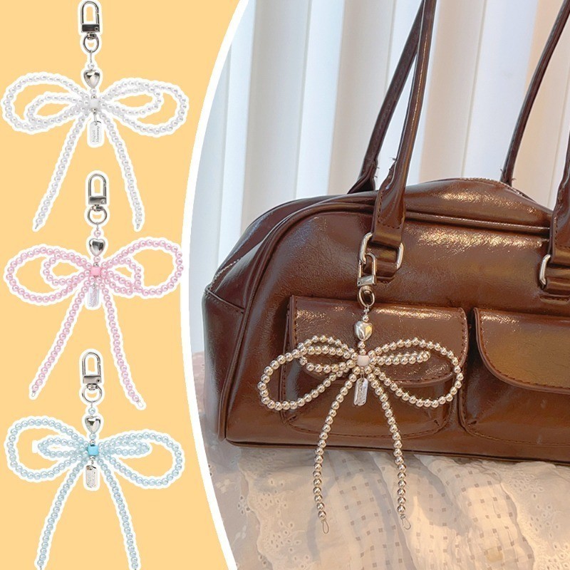 Bow Shaped Keychain - Metal Love Lobster Clasp - INS Style, Y2K ...